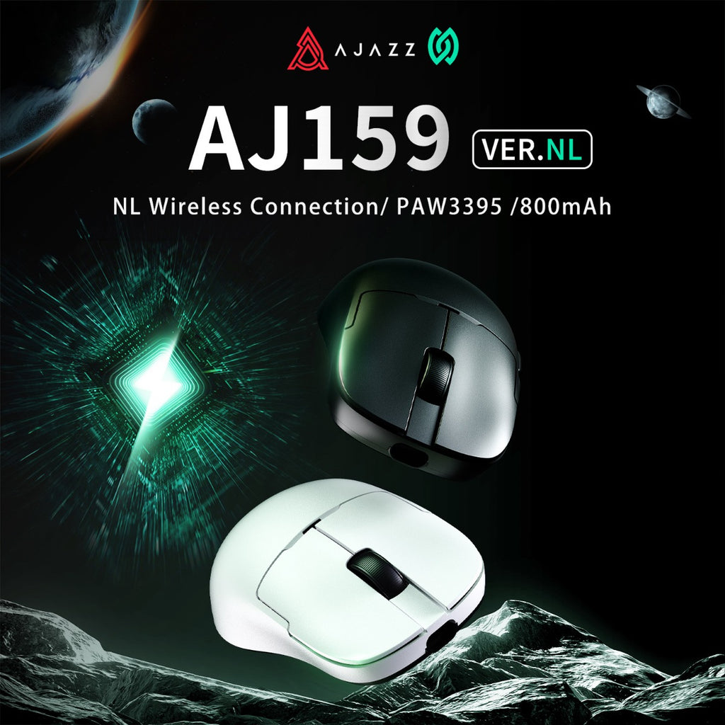 AJAZZ AJ159 NLP Gamer Mouse RGB PAW3395 Wireless Bluetooth 3mode Magn
