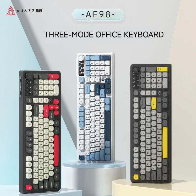 Ajazz Af98 Wireless Bluetooth Three Mode Mechanical Keyboard – AJAZZ Official Store