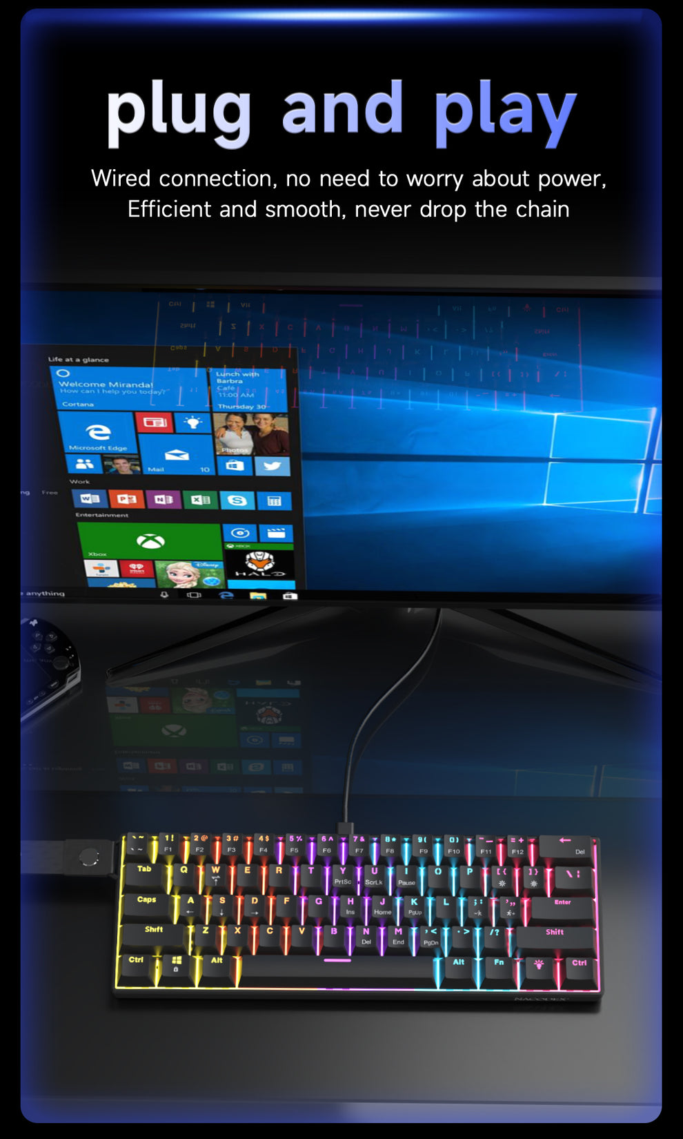 AJAZZ NK61 61-Key Mechanical Keyboard, Red Switch, Wired-DIY – AJAZZ ...