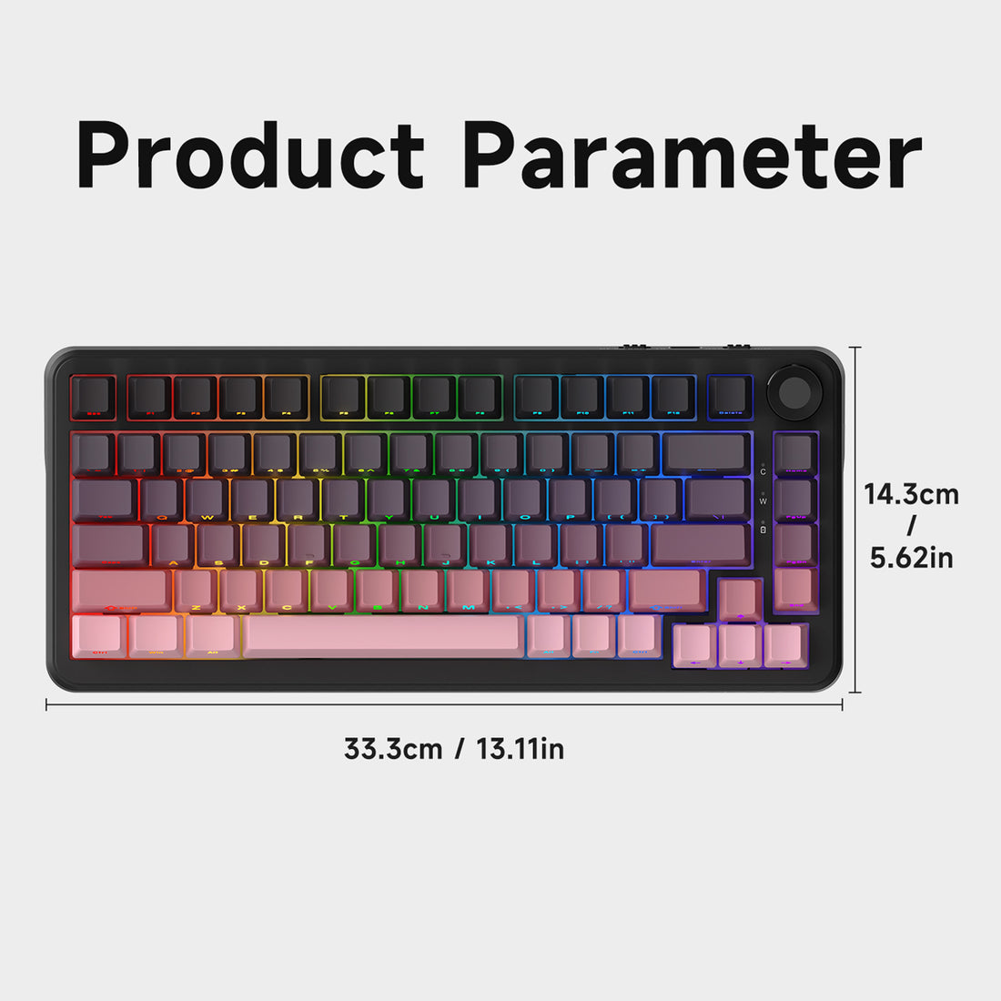 AJAZZ AK820 MAX PLUS Mechanical Keyboard TFT colour screen 8000 mAh ba ...