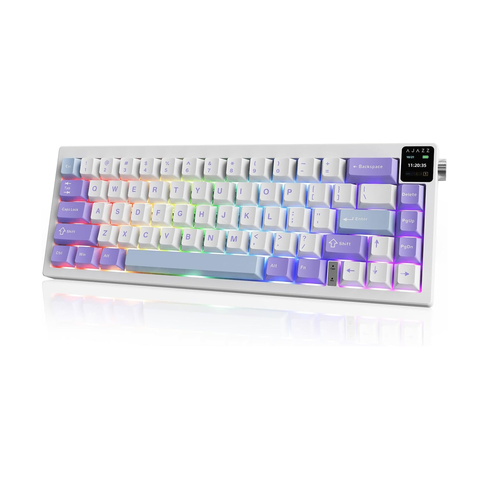 AJAZZ AK650 Mechanical Keyboard 5000mAh Battery Hot-Swap Wired/Bluetoo ...