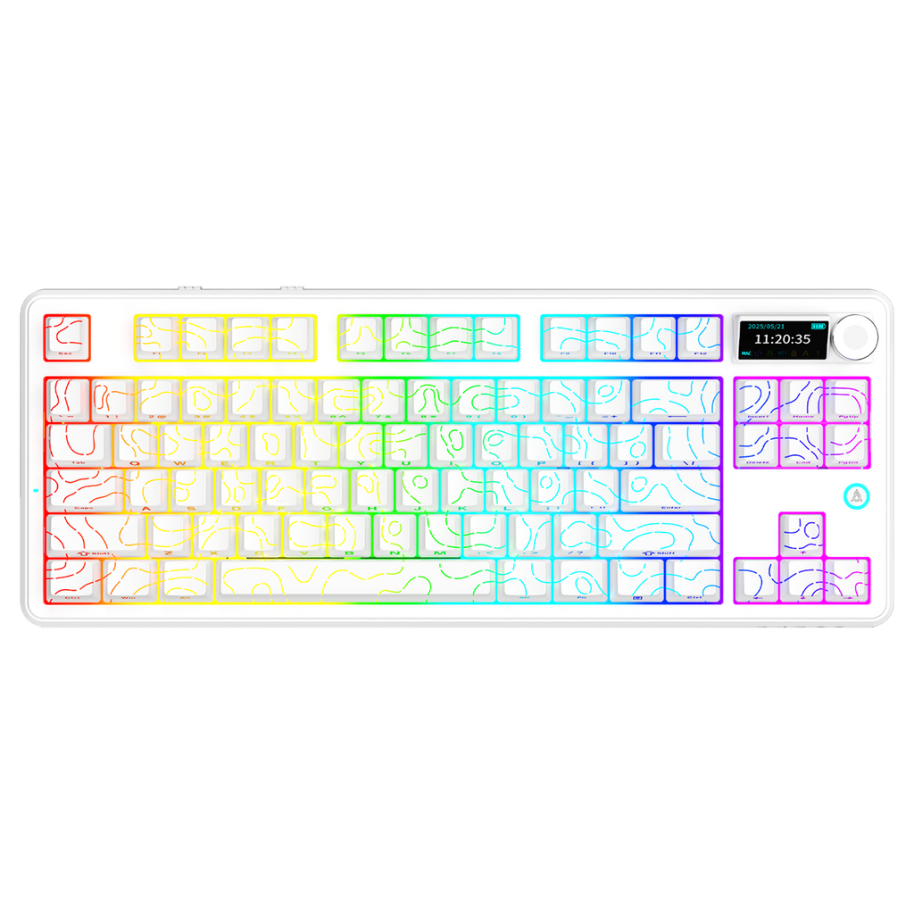 Ajazz AK870 V2 Gaming Mechanical Keyboard 10000mAh Wired/Wireless ...