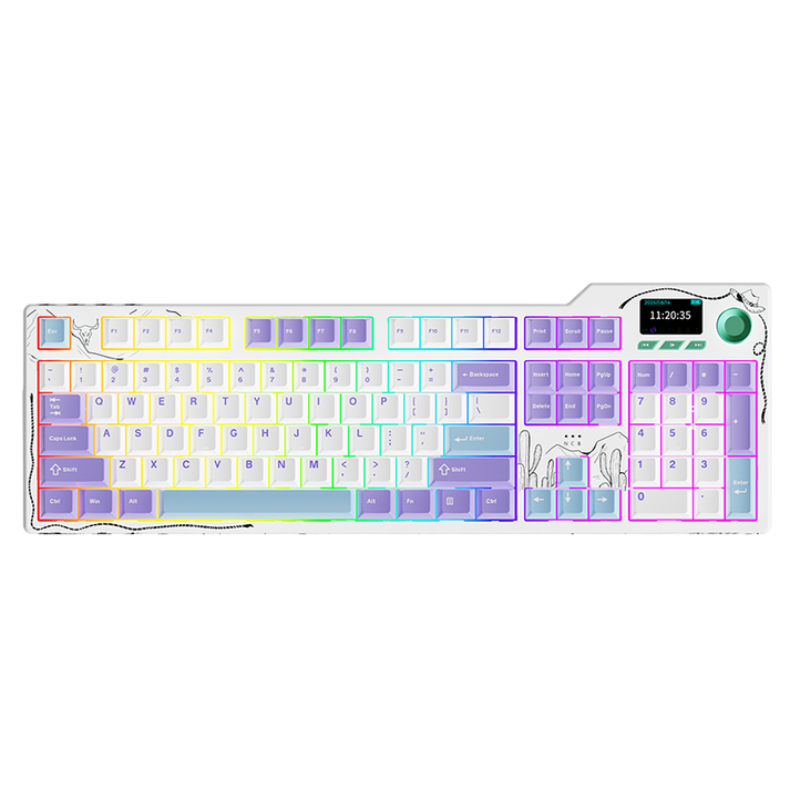 AJAZZ AK35I V4 Gaming Mechanical Keyboard Full size Wired/2.4G Wireles ...