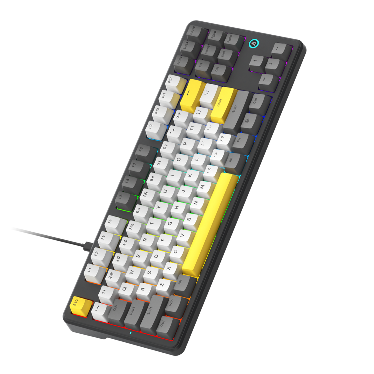 Ajazz AK870 V2 Gaming Mechanical Keyboard 10000mAh Wired/Wireless ...