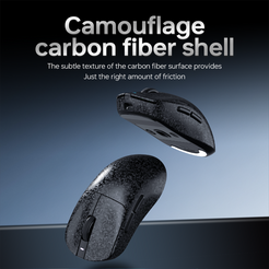 AJAZZ AJ199 Gaming Mouse Carbon Fiber Version 500mAh Bluetooth/2.4G Wi ...