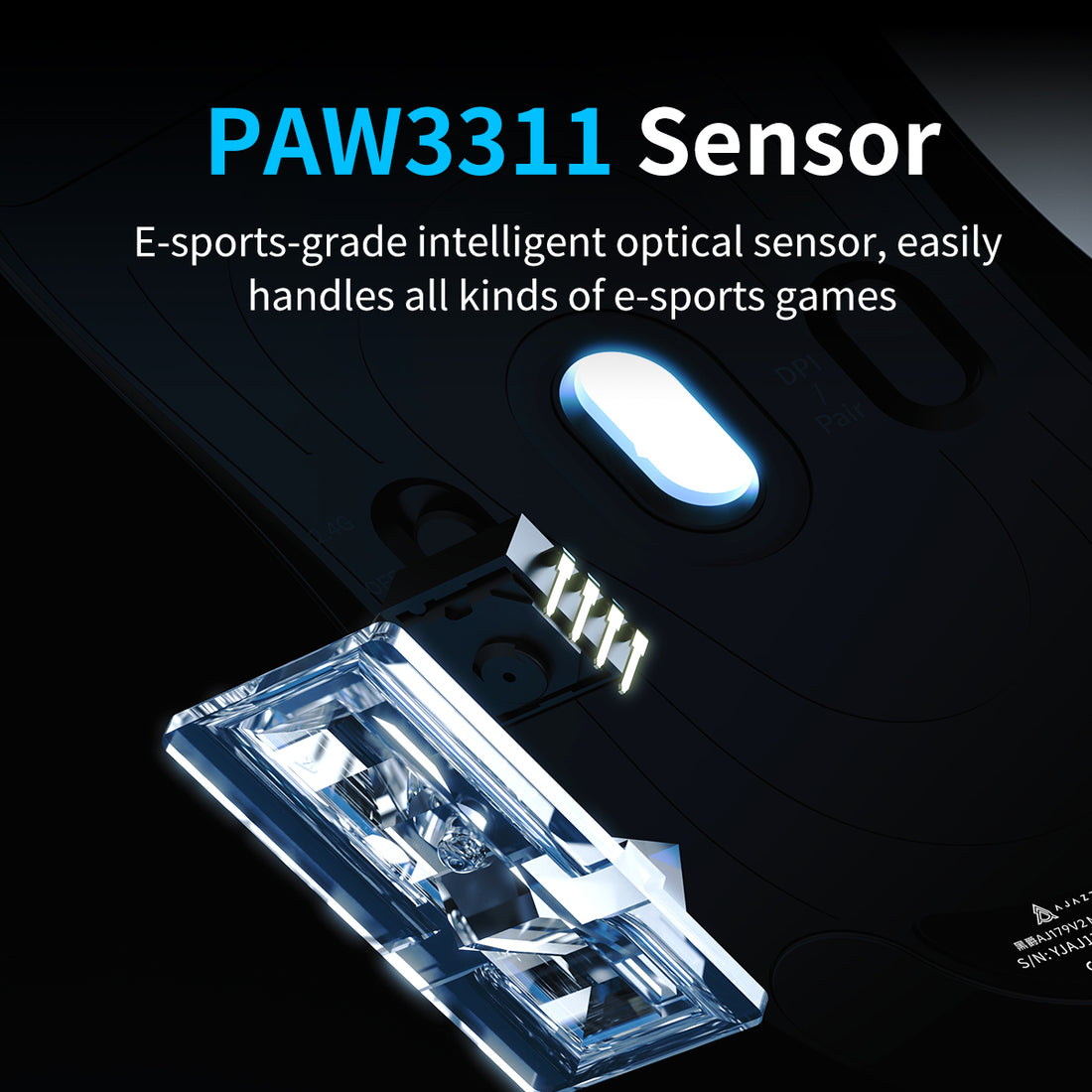 AJAZZ AJ179 V2 Series Mouse PAW3311 Sensor Gaming-grade optical sensor ...