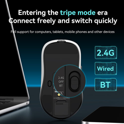 AJAZZ AJ159P MC Gaming Mouse with Magnetic Charging Dock (Bluetooth/2 ...