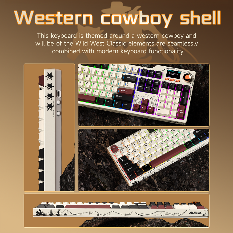 AJAZZ AK35I V4 Gaming Mechanical Keyboard Full size Wired/2.4G Wireles ...