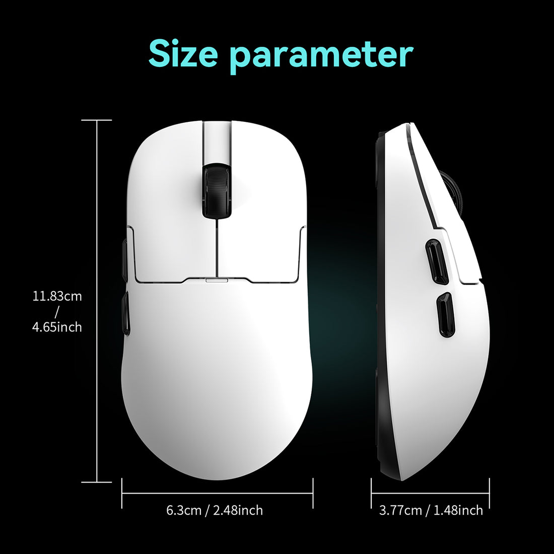 AJAZZ AJ159P MC Gaming Mouse with Magnetic Charging Dock (Bluetooth/2 ...