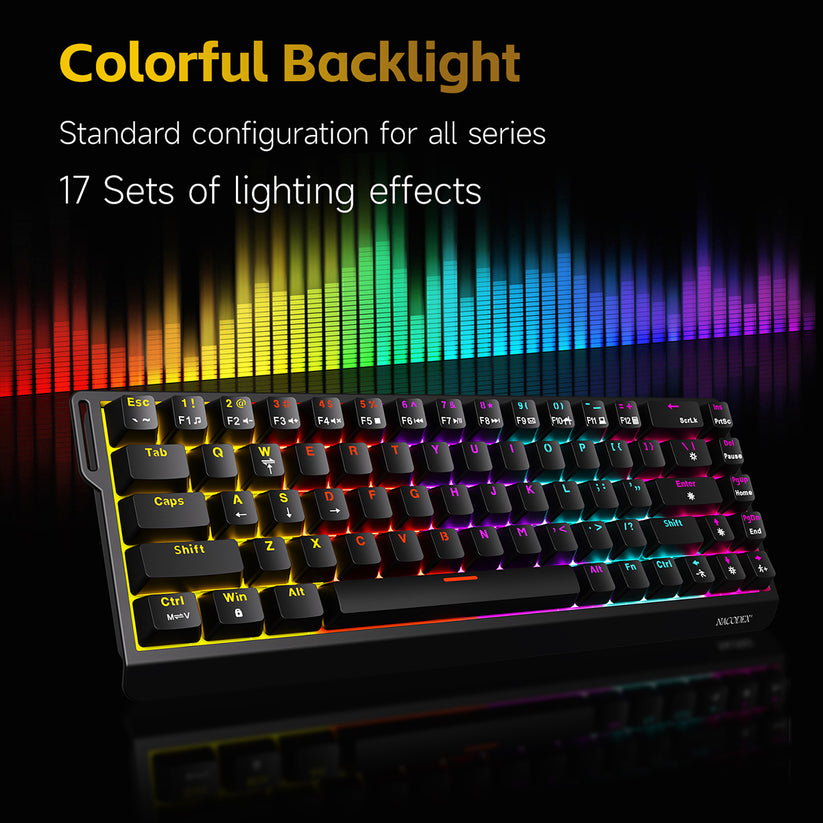 AJAZZ NK68 V2 Mechanica Keyboard with 65-key layout plug and play wire ...
