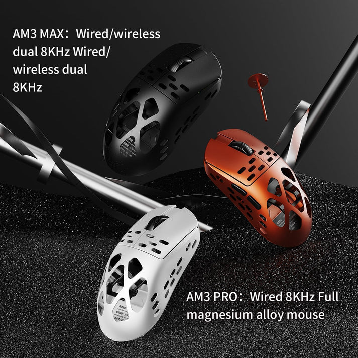AM3 MAX Wireless Gaming Mouse, Lightweight Full Magnesium Alloy mice ...
