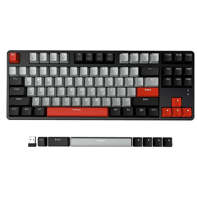 AJAZZ AK871 Wireless Bluetooth Keyboard Gaming Mechanical Keyboard