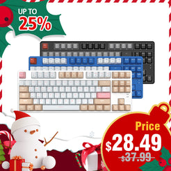 AJAZZ AK871 Wireless Bluetooth Keyboard Gaming Mechanical Keyboard