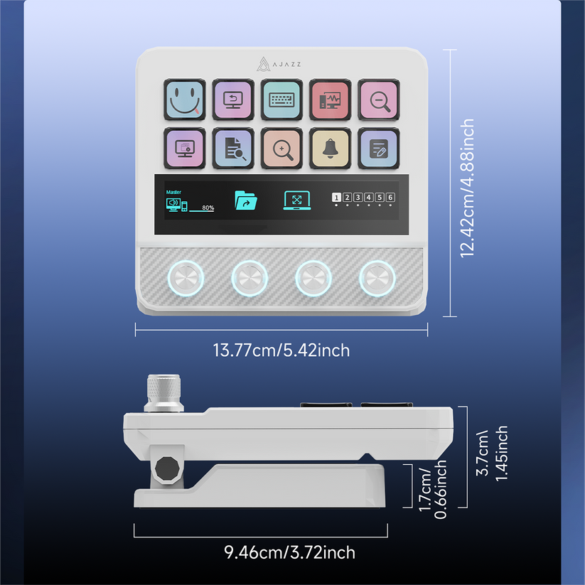 AJAZZ AKP05E PRO Visual Customization Console Custom LCD button icons ...