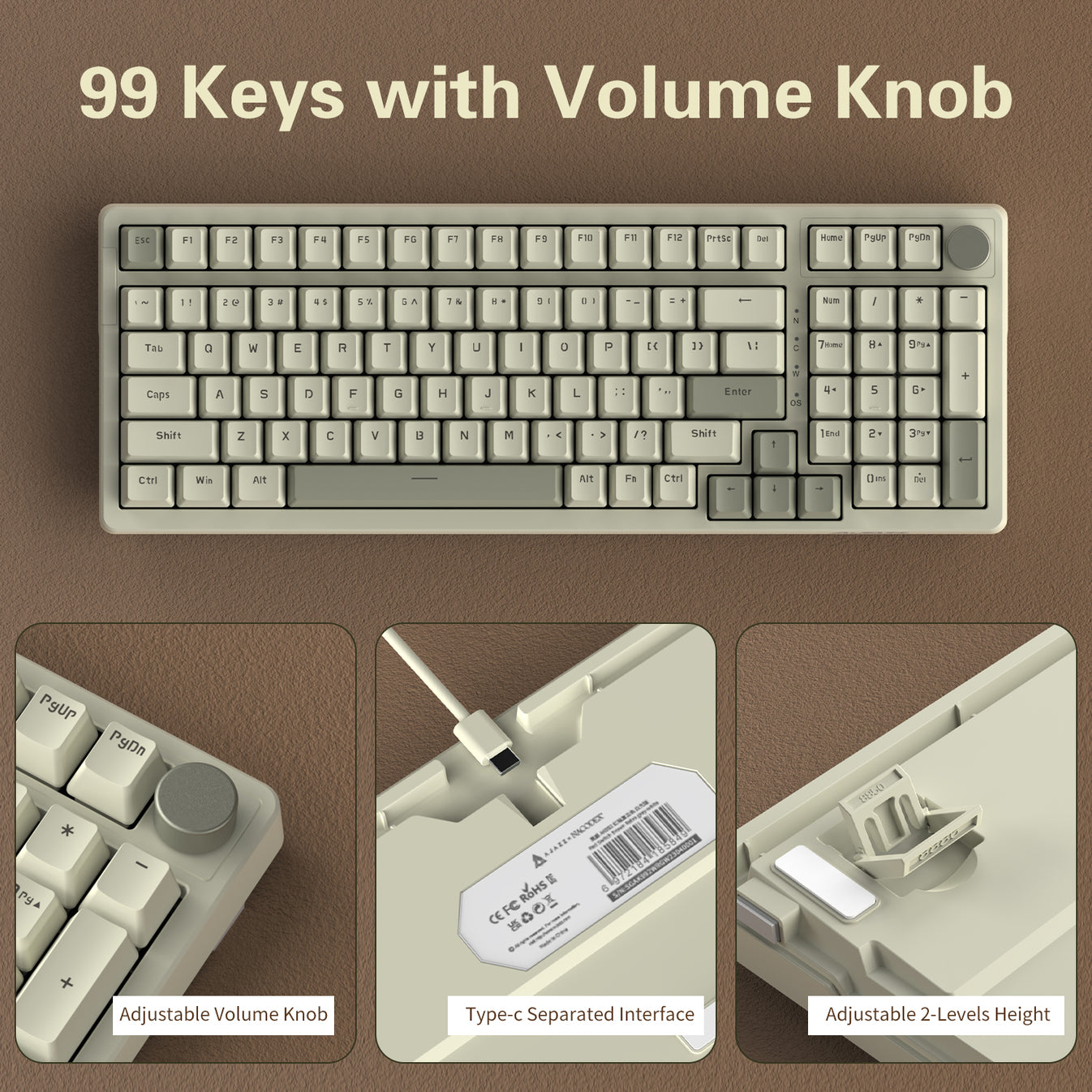 AJAZZ AK992 Retro Keyboard – AJAZZ Official Store