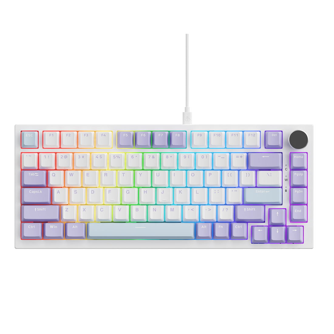 82 Key Hot Swappable Single Light Custom Gaming Mechanical Keyboard 82 ...
